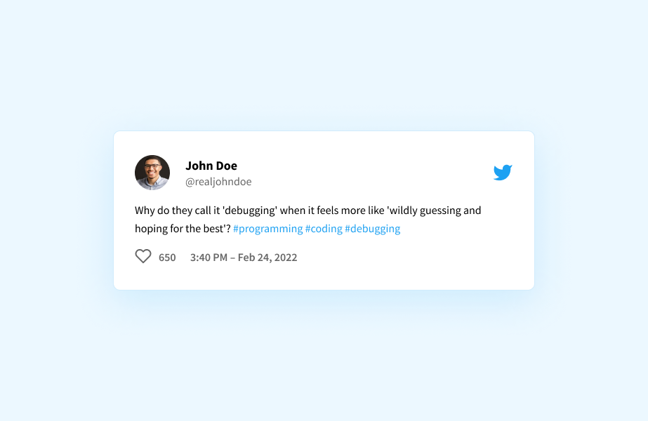 Twitter Embed – Code The Design